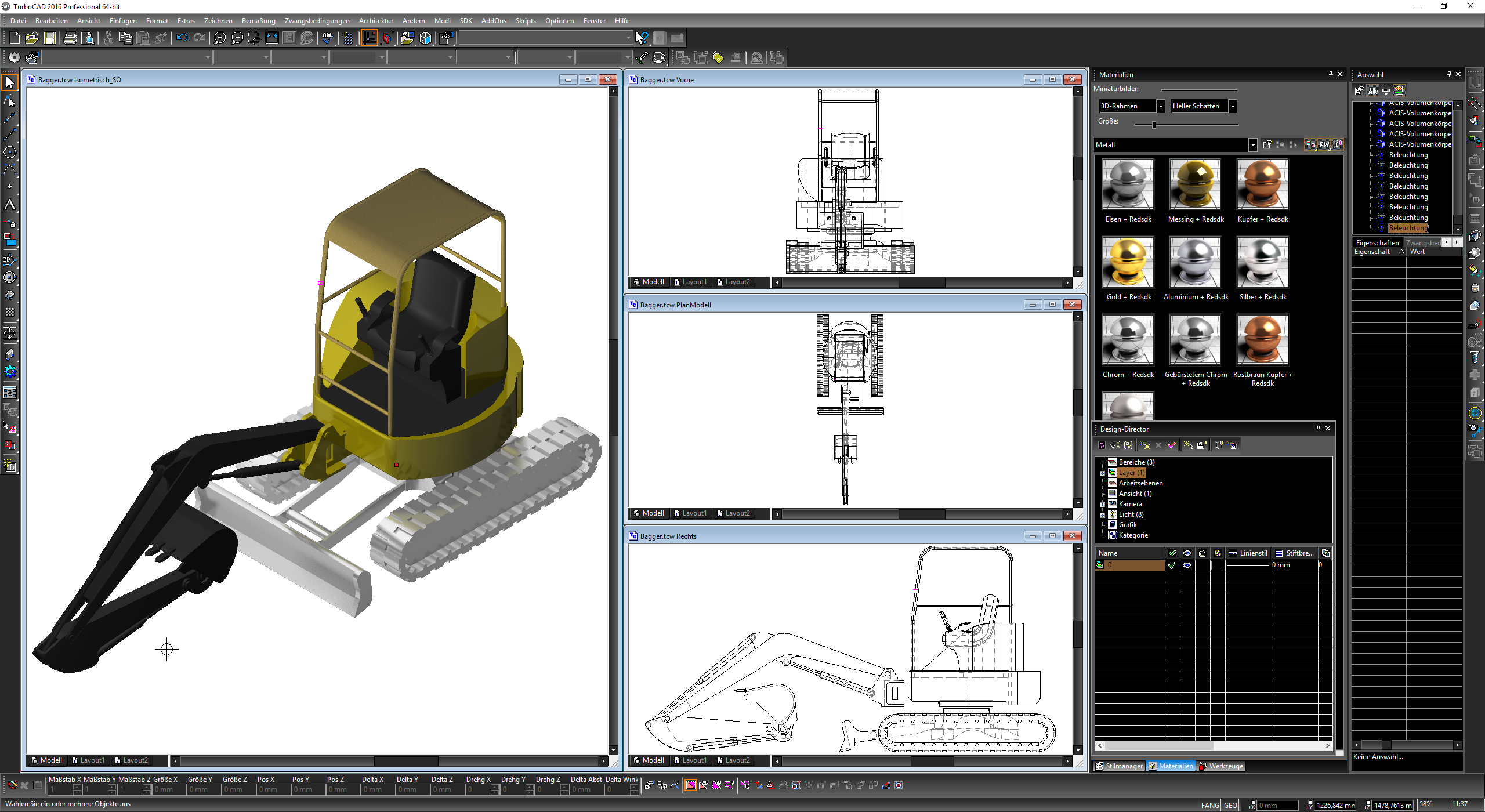 Erstklassige und professionelle 2D-/3D-CAD-Software